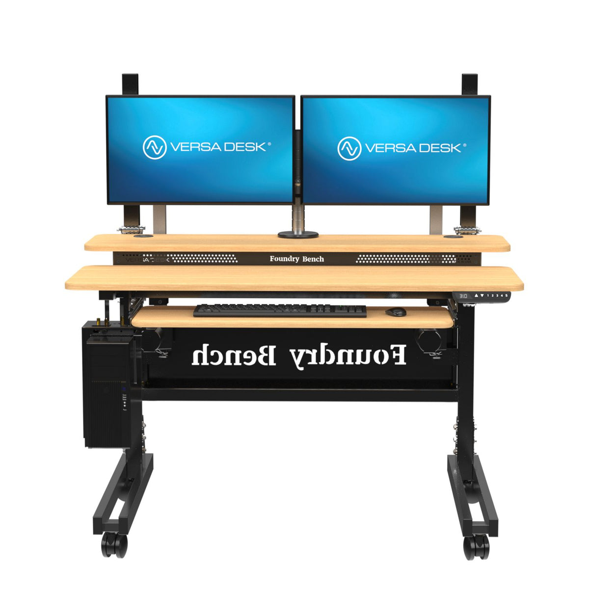 Foundry Bench Standing Desk Smooth and Steady Uplift Action – VersaDesk