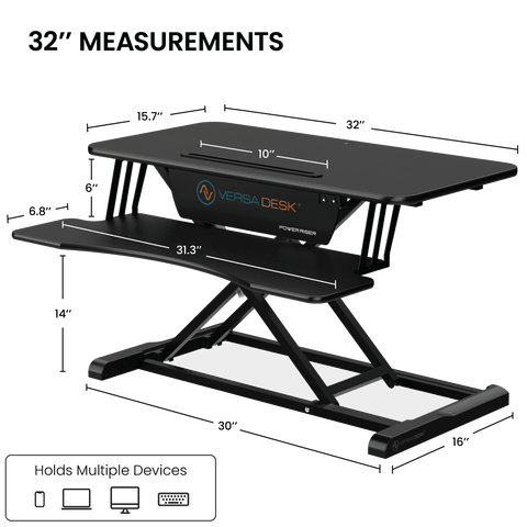 Power Riser Electric Standing Desk Converter – VersaDesk