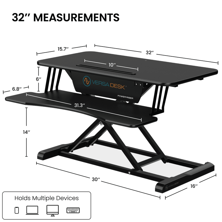 Power Riser Electric Standing Desk Converter – VersaDesk