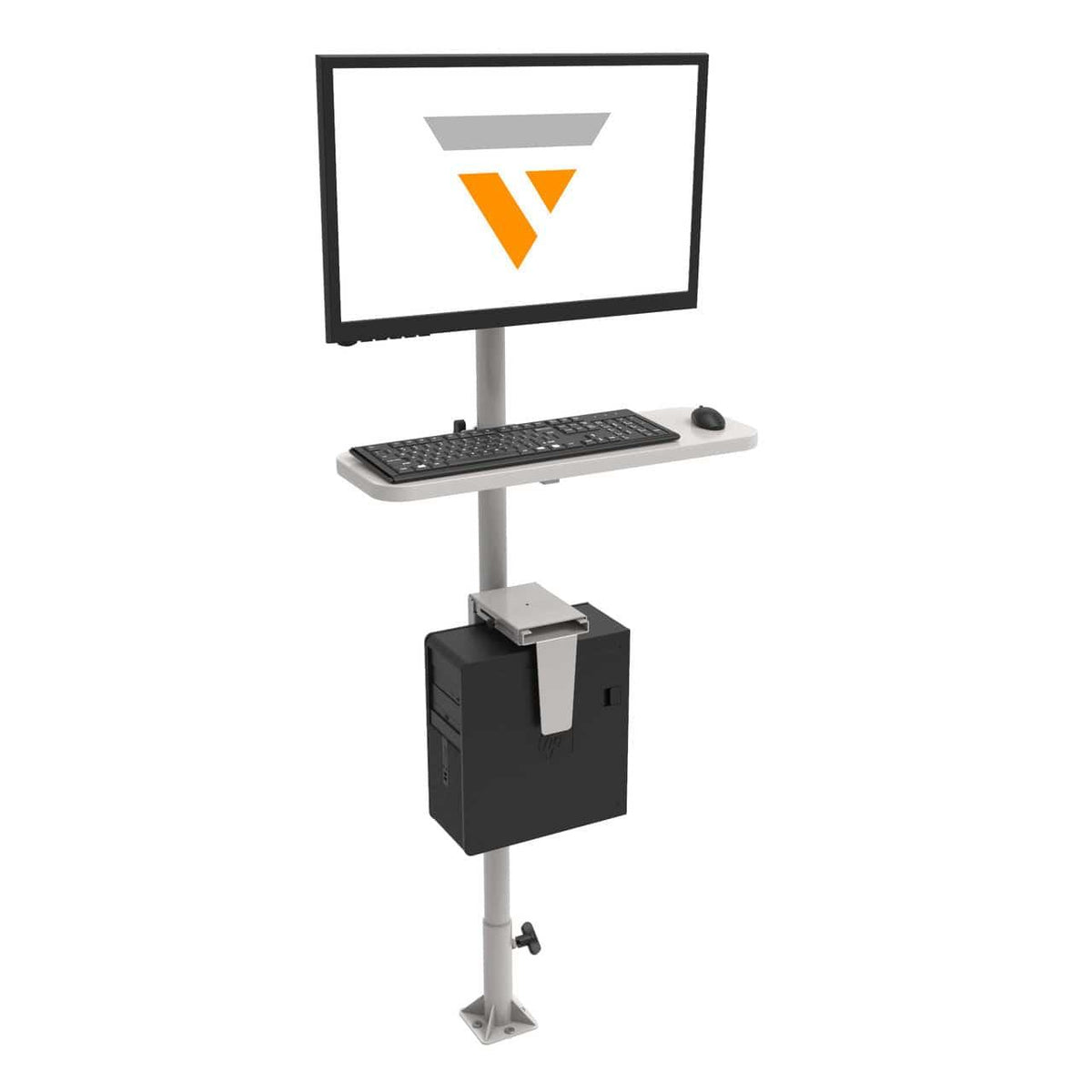 Sentry Floor Mount Computer Station - VersaDesk