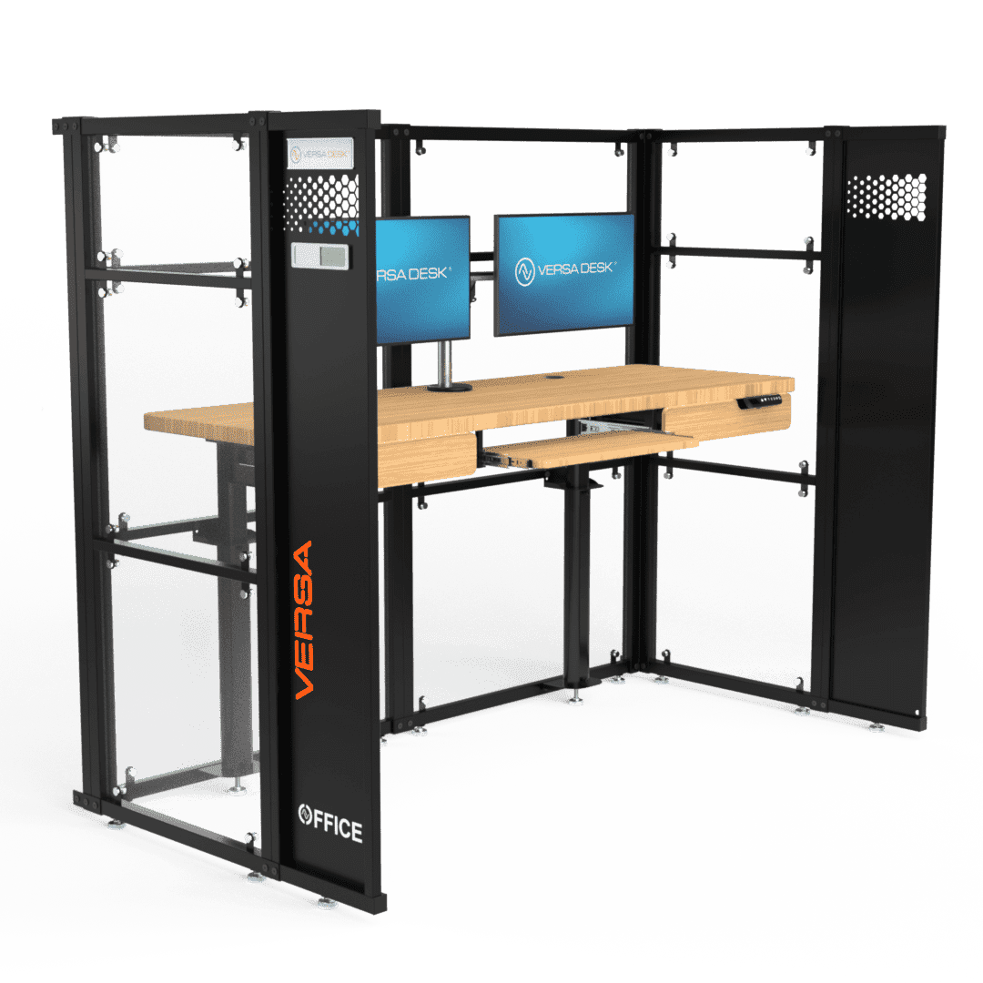 WorkNest™ Cube C - Glass Office Cubicle – VersaDesk