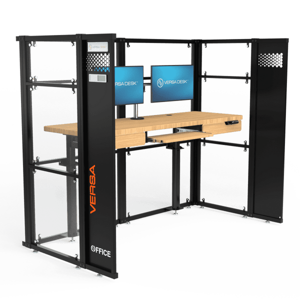 WorkNest™ Cube C - Glass Office Cubicle – VersaDesk