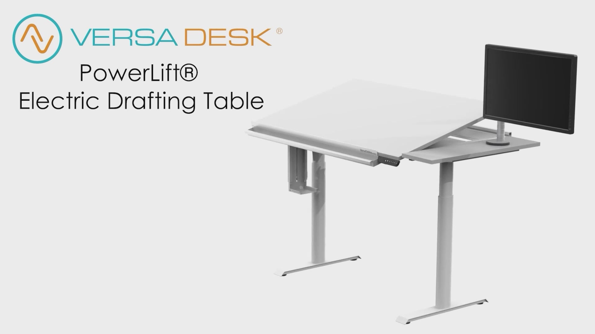 Ergonomic PowerLift Electric Drafting Table VersaDesk