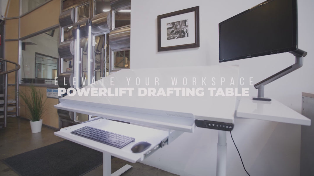 Ergonomic PowerLift Electric Drafting Table VersaDesk