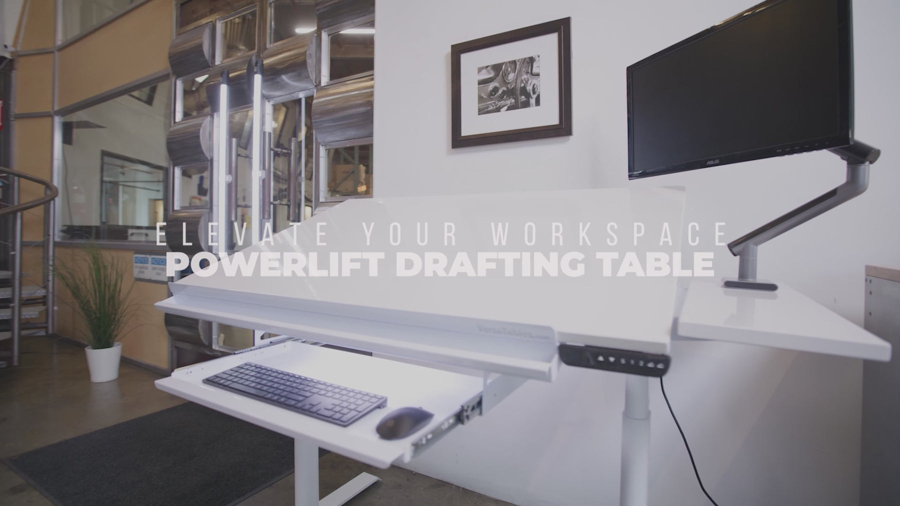 Ergonomic PowerLift Electric Drafting Table VersaDesk