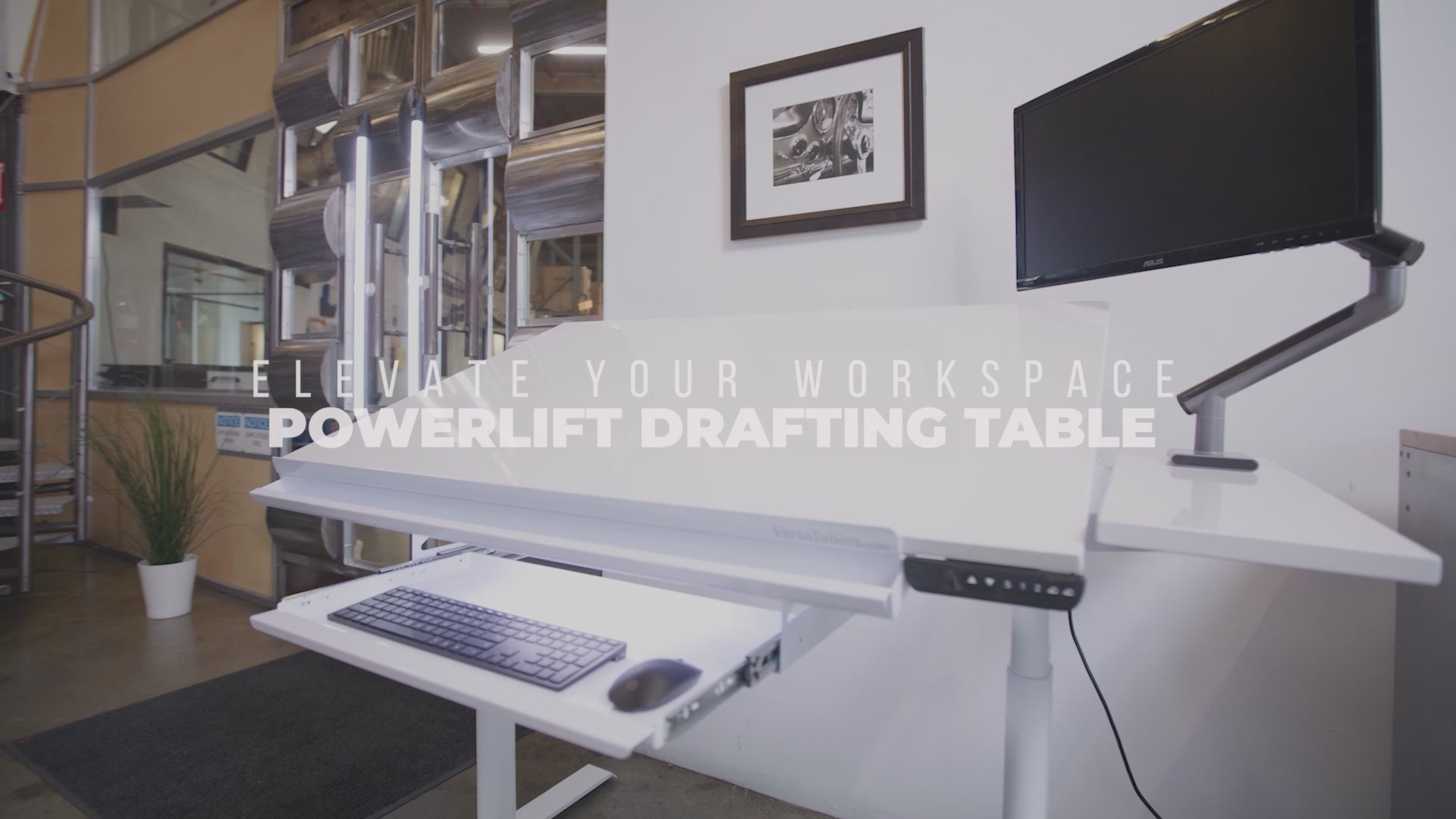 Ergonomic PowerLift Electric Drafting Table VersaDesk